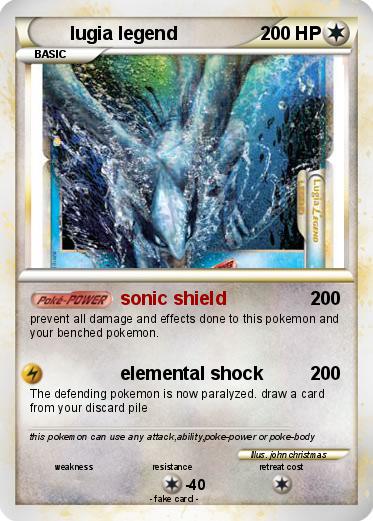 Pokémon lugia legend 36 36 - sonic shield - My Pokemon Card