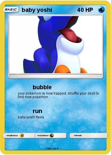 Pokémon baby yoshi 247 247 - bubble - My Pokemon Card