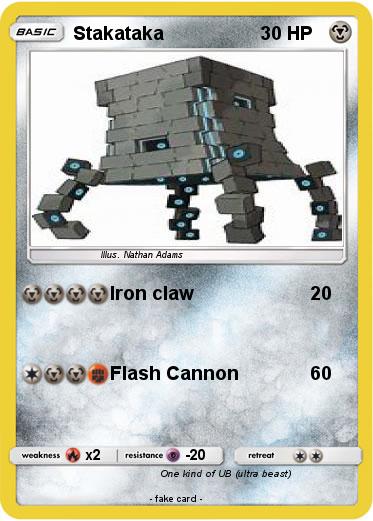 Pokémon Stakataka 4 4 - Iron claw - My Pokemon Card