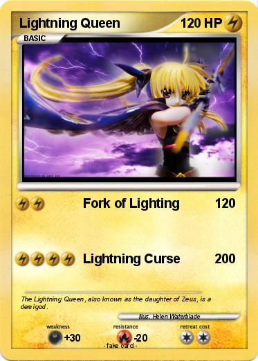 Pokémon Lightning Queen 2 2 - Fork of Lighting - My Pokemon Card