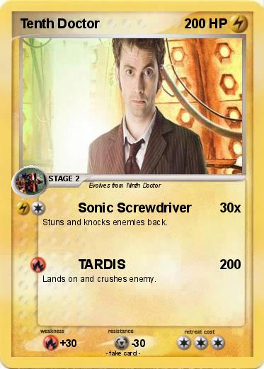 Pokémon Tenth Doctor 18 18 - Sonic Screwdriver - My Pokemon Card