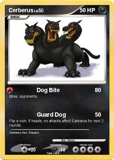 Pokémon Cerberus 166 166 - Dog Bite - My Pokemon Card