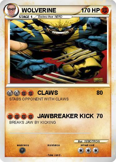 Pokémon WOLVERINE 344 344 - CLAWS - My Pokemon Card