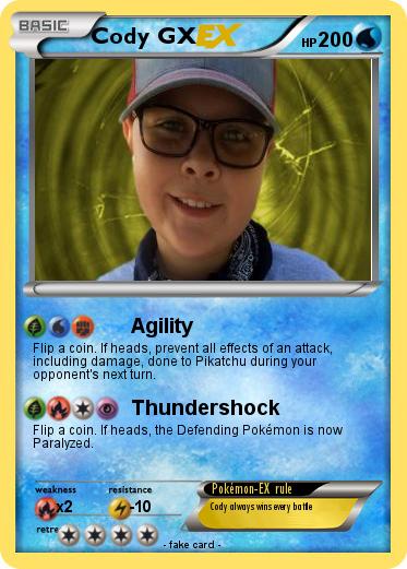 Pokémon Cody GX 1 1 - Agility - My Pokemon Card