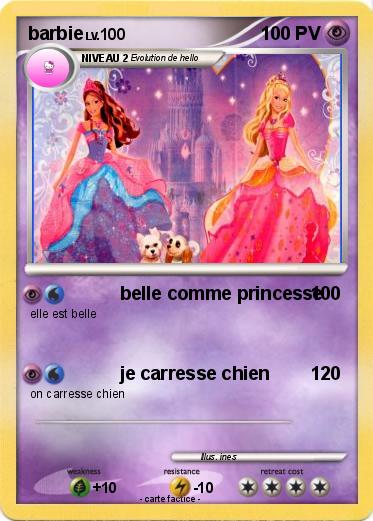 Pokémon barbie 238 238 - belle comme princesse - Ma carte Pokémon