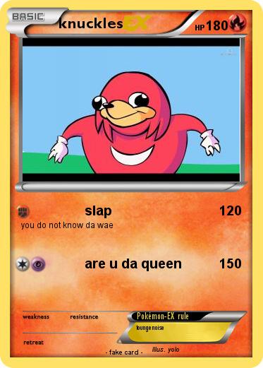 Pokémon knuckles 911 911 - slap - My Pokemon Card