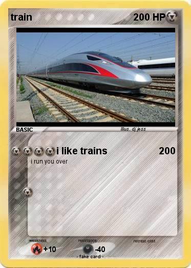Pokémon train 175 175 - i like trains - My Pokemon Card