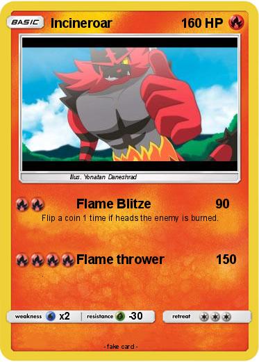 Pokémon Incineroar 208 208 - Flame Blitze - My Pokemon Card