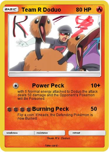 Pokémon Team R Doduo - Power Peck - My Pokemon Card