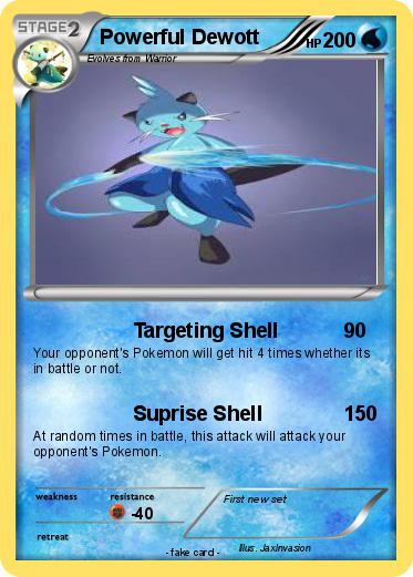 Pokémon Powerful Dewott - Targeting Shell - My Pokemon Card
