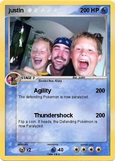 Pokémon justin 5567 5567 - Agility - My Pokemon Card