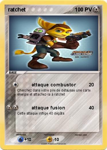 Pokémon ratchet 21 21 - attaque combustor - Ma carte Pokémon