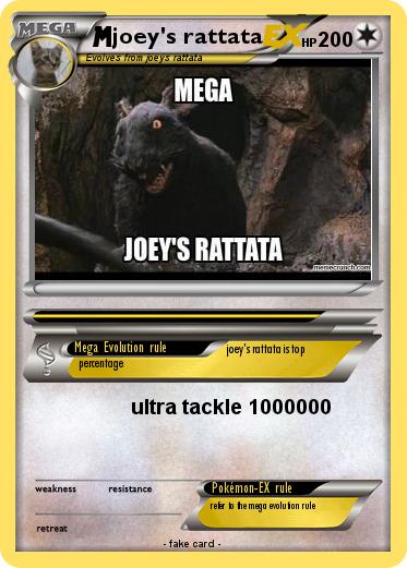 Pokémon joey s rattata 23 23 - ultra tackle 1000000 - My Pokemon Card