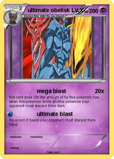 Pokémon ultimate obelisk LV X - mega blast - My Pokemon Card