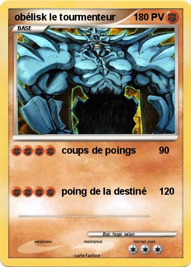 Pokémon obelisk le tourmenteur 18 18 - coups de poings - Ma carte Pokémon