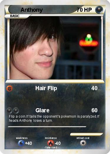 Pokémon Anthony 268 268 - Hair Flip - My Pokemon Card