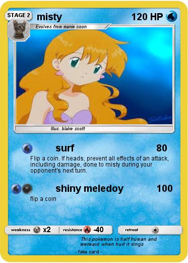 Pokémon misty 436 436 - surf - My Pokemon Card