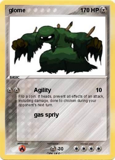 Pokémon glome - Agility - My Pokemon Card