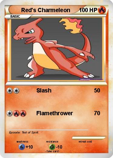 Pokémon Red s Charmeleon 2 2 - Slash - My Pokemon Card