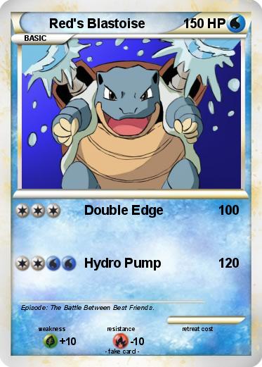 Pokémon Red s Blastoise 4 4 - Double Edge - My Pokemon Card