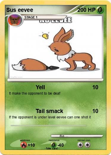 Pokémon Sus eevee 2 2 - Yell - My Pokemon Card