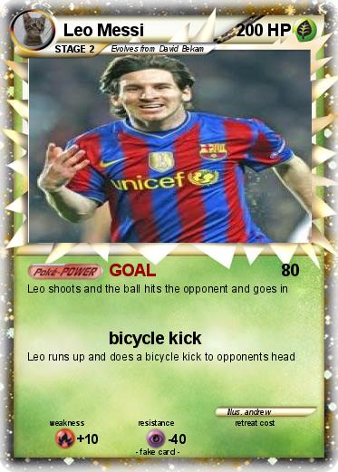 Pokémon Leo Messi 23 23 - GOAL - My Pokemon Card