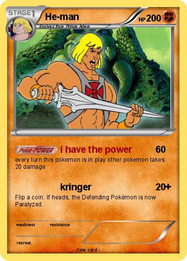 Pokémon He man 27 27 - i have the power - My Pokemon Card