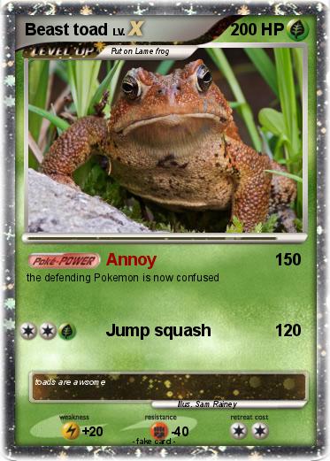 Pokémon Beast toad - Annoy - My Pokemon Card