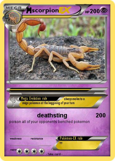 Pokémon scorpion 1135 1135 - deathsting - My Pokemon Card