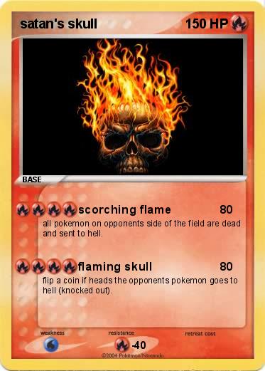 Pokémon satan s skull - scorching flame - My Pokemon Card