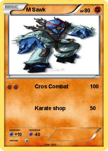 Pokémon M Sawk - Cros Combat - My Pokemon Card