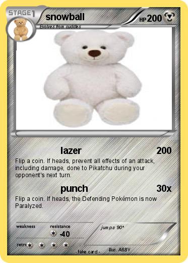 Pokémon snowball 70 70 - lazer - My Pokemon Card