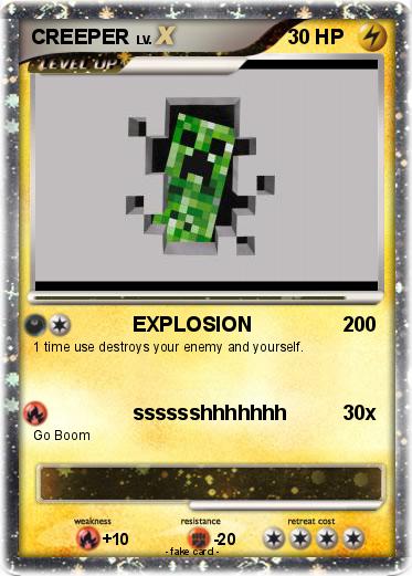 Pokémon CREEPER 4104 4104 - EXPLOSION - My Pokemon Card