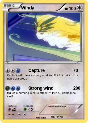 Pokémon Windy 9 9 - Capture - My Pokemon Card