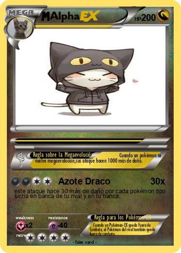Pokémon Alpha 659 659 - Azote Draco - Mi carta pokémon