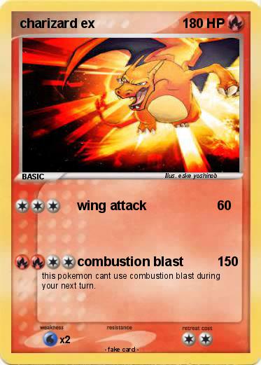 Pokémon charizard ex 623 623 - wing attack - My Pokemon Card
