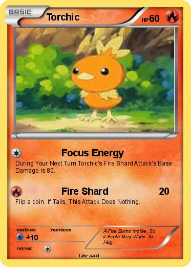 Pokémon Torchic 312 312 - Focus Energy - My Pokemon Card