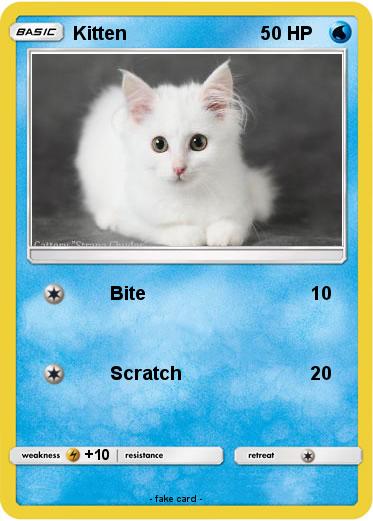 Pokémon Kitten 911 911 - Bite - My Pokemon Card