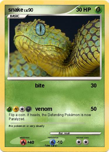 Pokémon snake 600 600 - bite - My Pokemon Card