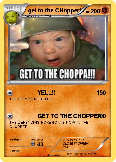 Pokémon get to the CHopper 1 1 - YELL!! - My Pokemon Card
