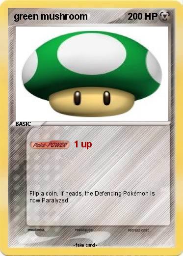Pokémon green mushroom 2 2 - 1 up - My Pokemon Card