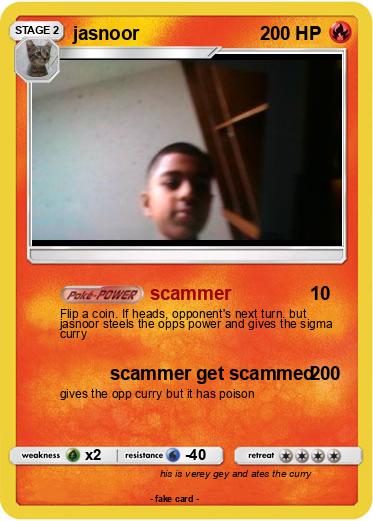 Pokémon jasnoor 1 1 - scammer - My Pokemon Card