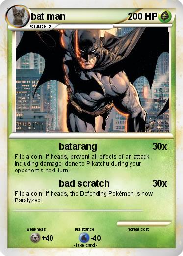Pokémon bat man 114 114 - batarang - My Pokemon Card