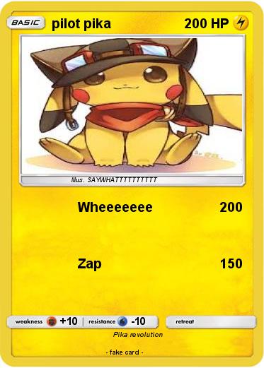 Pokémon pilot pika - Wheeeeeee - My Pokemon Card