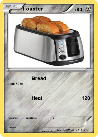 Pokémon Toaster 75 75 - Bread - My Pokemon Card