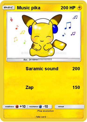 Pokémon Music pika - Saramic sound - My Pokemon Card