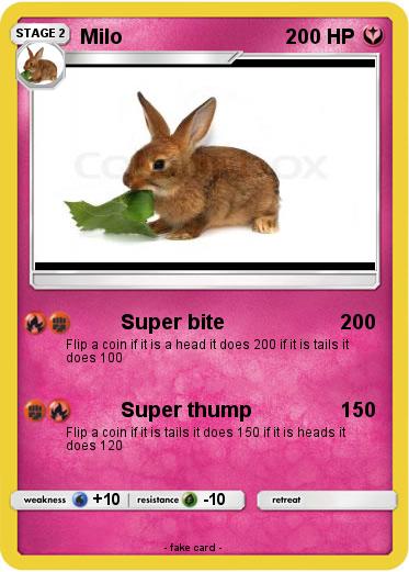 Pokémon Milo 232 232 - Super bite - My Pokemon Card