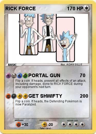 Pokémon RICK FORCE - PORTAL GUN - My Pokemon Card
