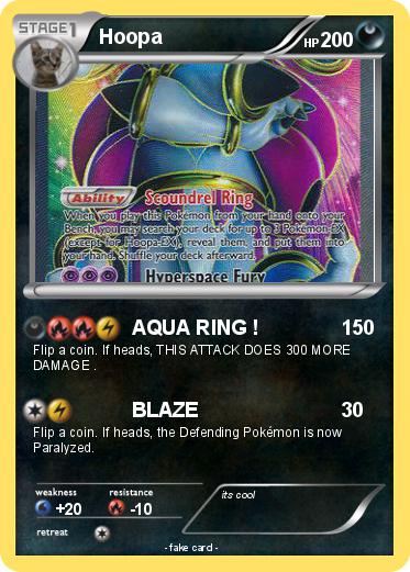Pokémon Hoopa 381 381 - AQUA RING ! - My Pokemon Card