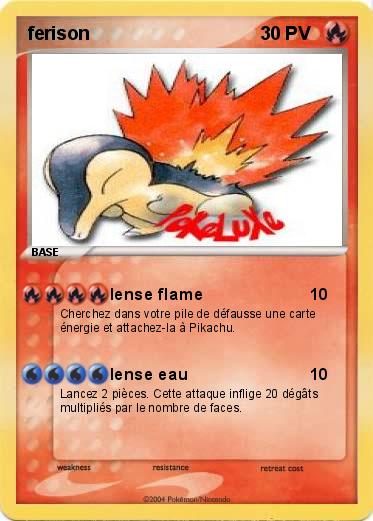 Pokémon ferison 1 1 - lense flame - Ma carte Pokémon